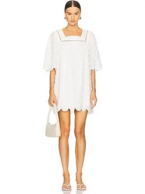 MAUDE CLUB Kensie Dress - White Textured Flower