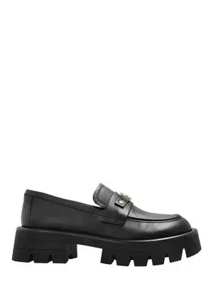 Michael Kors Chunky-sole Leather Loafers - Black