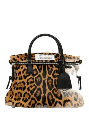 MAISON MARGIELA 5ac "loved To Death" Mini Top-handle Bag - Leopard