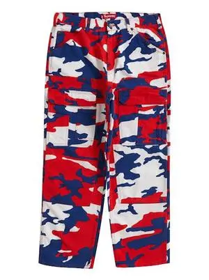 Supreme Double Knee Denim Utility Pant - Red Camo