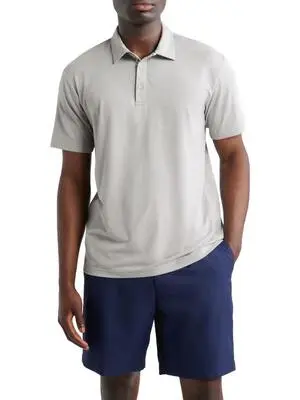 SWANNIES James H Solid Performance Golf Polo Gray-heather