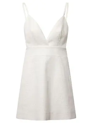 Dolce & Gabbana Bouclé Mini Dress - White