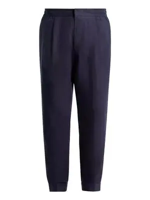 CHE Slim-fit Linen Trousers - Blue