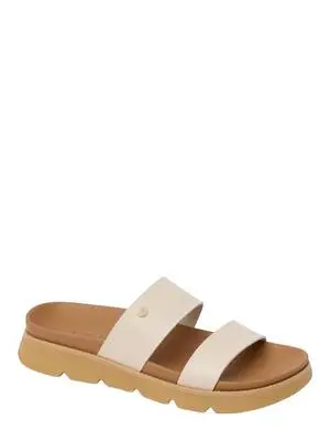 Reef Vista Luxe Thea Platform Slide Sandal - Parchment