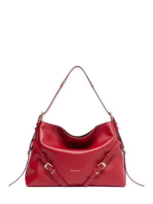 Givenchy Voyou Medium Leather Shoulder Bag - Red