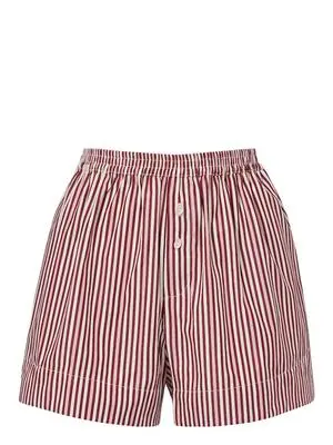 Faithfull The Brand Ionia Striped Cotton Shorts - Multicoloured