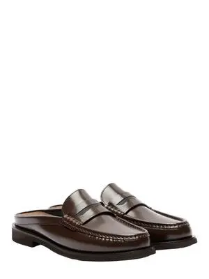 BRUNELLO CUCINELLI Monili Leather Mules