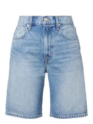 SLVRLAKE High-Rise Denim Bermuda Shorts