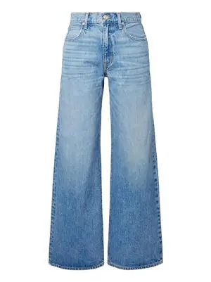 SLVRLAKE Selena Mid-rise Wide-leg Jeans - Blue