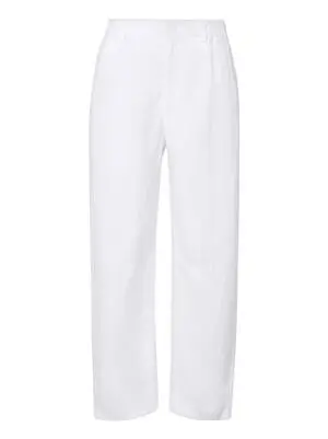 Velvet By Graham & Spencer Taylor Linen Straight Pants - White