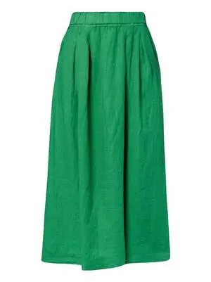 Velvet By Graham & Spencer Velvet Linda Linen Maxi Skirt Green