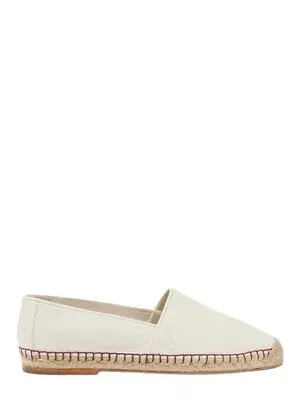Brunello Cucinelli Leather Espadrilles - White
