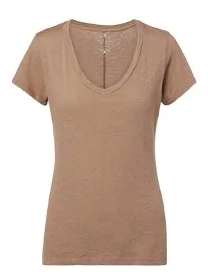 Velvet By Graham & Spencer Lilith Cotton Slub T-shirt - Brown