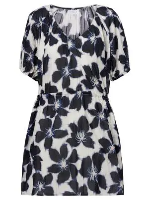 Velvet By Graham & Spencer Hazel Floral Cotton Voile Minidress - Multicoloured