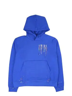 Amiri Paint Drip Core Logo Hoodie - Blue