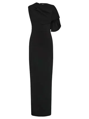 Rebecca Vallance Asymmetric Draped Dress - Black