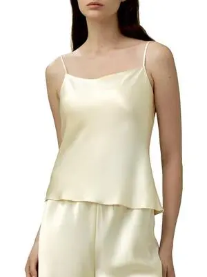 Lilysilk Double-faced Silk Charmeuse Camisole - Lily White