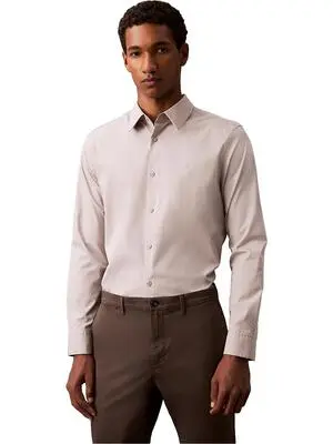 Calvin Klein Slim Stretch Shirt Ash