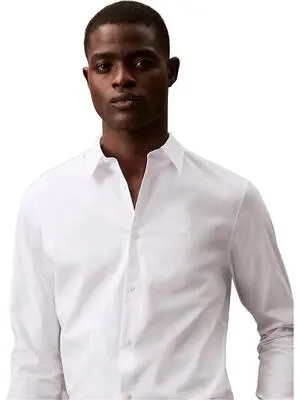 Calvin Klein Slim Stretch Shirt Brilliant White