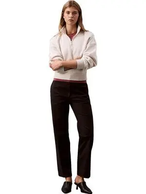Calvin Klein Cotton Stretch Straight Fit Chino Pants - Black Beauty