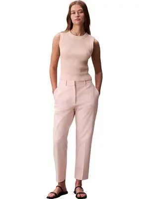 Calvin Klein Cotton Stretch Straight Fit Chino Pants - Cloud Pink