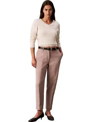 Calvin Klein Cotton Stretch Straight Fit Chino Pants - Dusted Fox