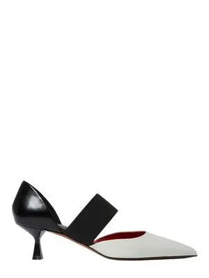 Stella McCartney Elsa Strap Kitten Heels - Ivory/black