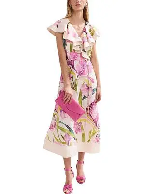 PHASE EIGHT Matilda Floral Print Midi Dress Multi
