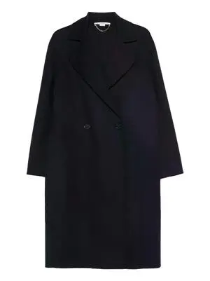 Stella McCartney Wool Double-breasted Coat - Blue