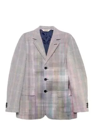 Aspesi Glen-plaid Blazer - Blue