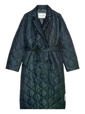 Marc O'polo Quilted Belted Coat - Blue