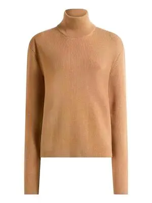 Etro Wool High Neck Sweater - Brown