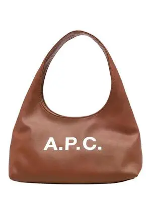 A.p.c. Ninon Logo-print Shoulder Bag - Brown