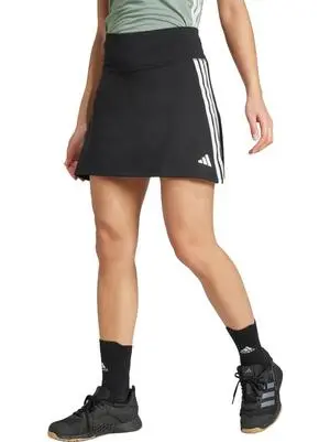 Adidas Train Essentials 3-stripes Workout Skort - Black / White