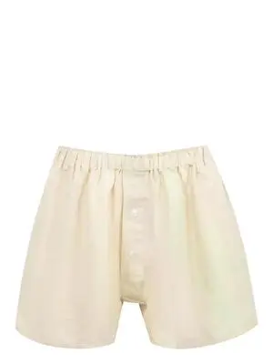 DEIJI STUDIOS Linen Shorts Set - Neutrals