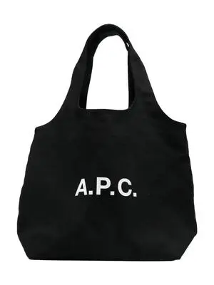 A.p.c. Logo-print Tote Bag - Black