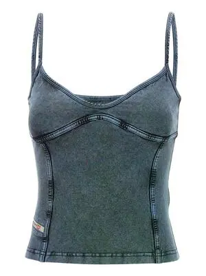 DIESEL® T-ony Denim Corset Top - Blue