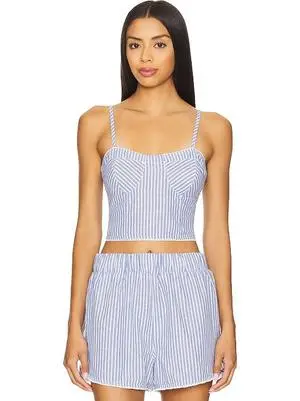 Blanknyc Bustier Crop Top - Sailing