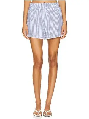 BLANKNYC Eyelet Trim Linen Shorts