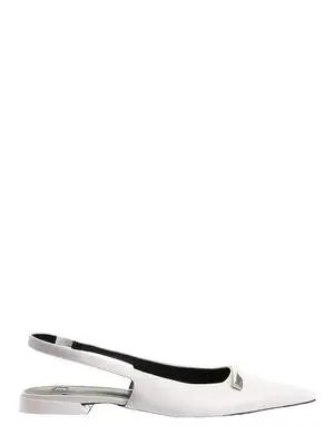 HOGL Jeanne Slingback Flat Pumps - White