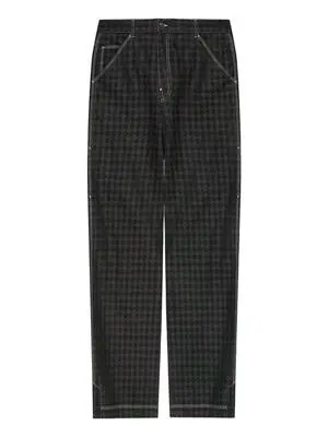 Amiri Checked Jacquard Trousers - Black