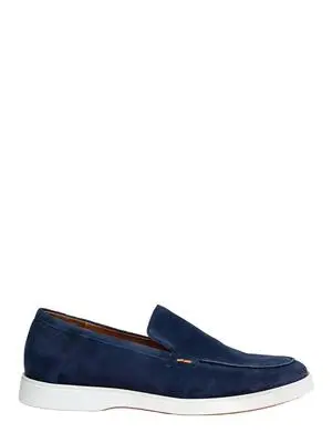 Lloyd Hunter Suede Slip-on Loafers - Blue
