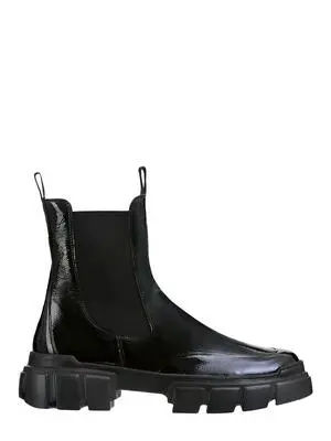 HOGL Adventure Chunky-sole Patent Ankle Boots - Black