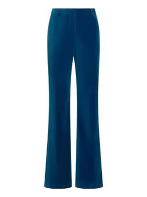 Etro Velvet Flared Trousers - Blue