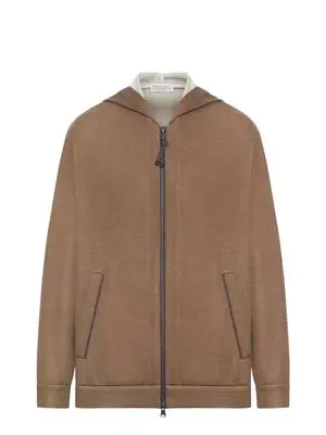 Brunello Cucinelli Zip-up Hoodie - Brown