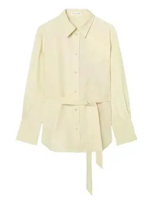 Marc O'polo Belted Button-up Shirt - Neutrals