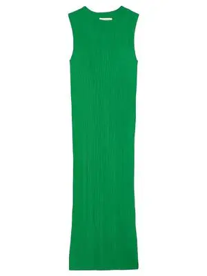 Marc O'polo Ribbed Sleeveless Midi Dress - Green