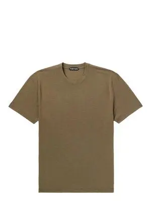 TOM FORD Lyocell And Cotton-blend Jersey T-shirt - Green
