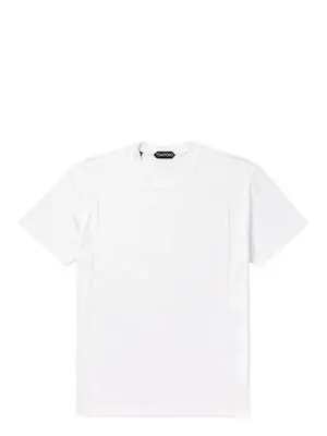 TOM FORD Slim-fit Lyocell And Cotton-blend Jersey T-shirt - White
