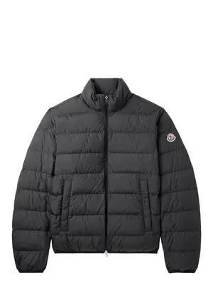 Moncler Logo-appliquéd Quilted Shell Down Jacket - Black